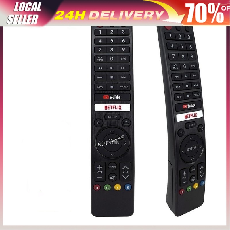 SHARP Android TV Remote Control NETFLIX GB345WJSA Compatible GB326WJSA ...