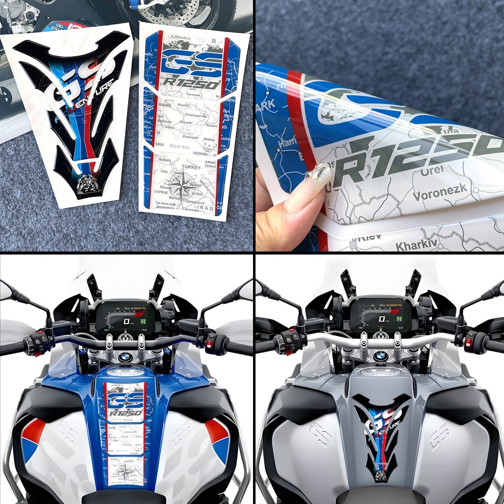 3D Resin Motorcycle Gas Fuel Tank Pad Protect Sticker 40 Years GS ...