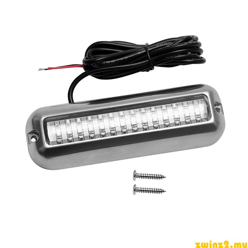 zwinz2 80W 42 LEDs Boat Transom Light Stainless Steel Waterproof Marine ...