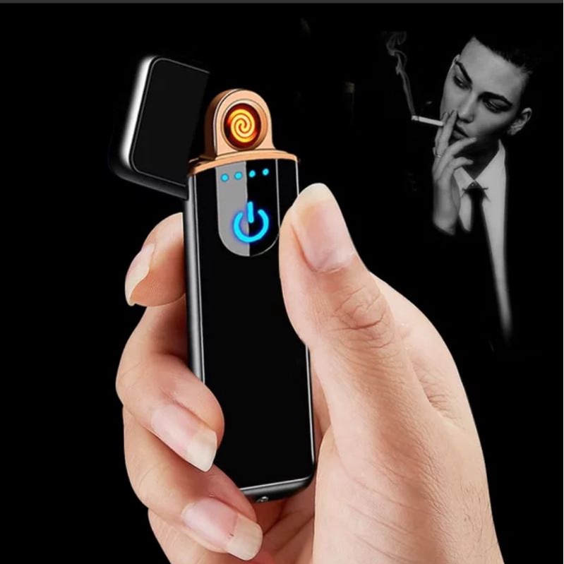 Rechargeable Touchscreen lighter electric Electronic Dual Pulse Arc ...