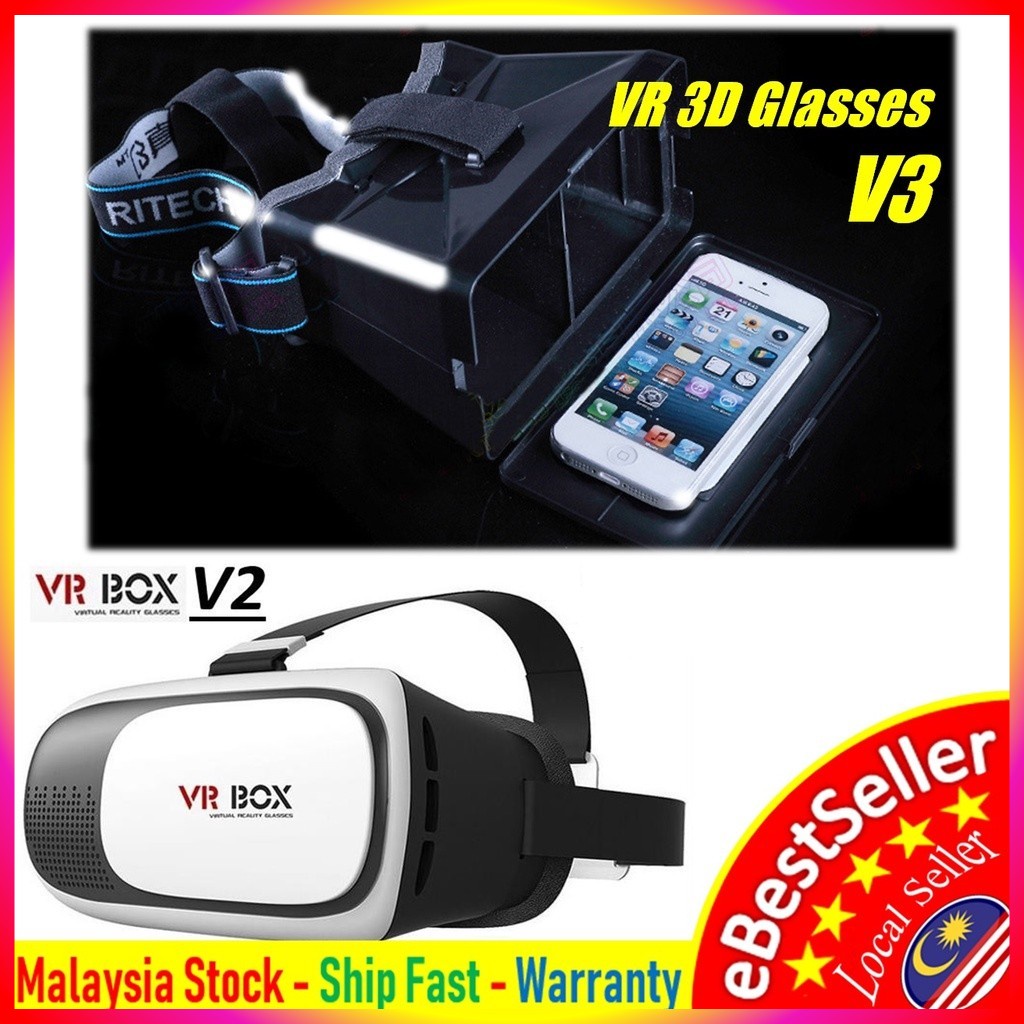 VR Box 2nd 3D Enhanced Generation VR Gear 3D VRBOX VR2 | Shopee Malaysia