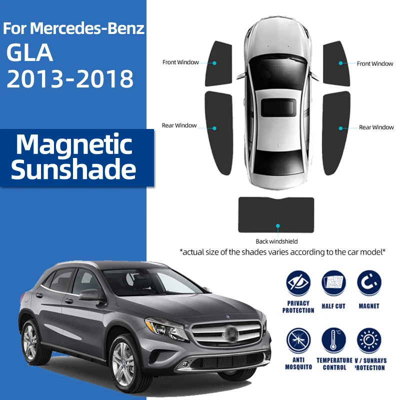 For Mercedes Benz GLA X156 2013-2020 200 Magnetic Car Sunshade Visor ...