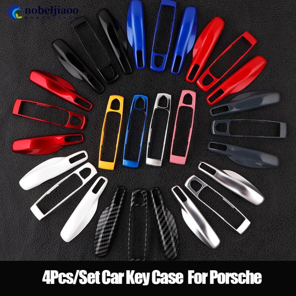 NOBELJIAOO 4Pcs/Set Car Smart Remote Key Case Fob Covers Set Shell for ...