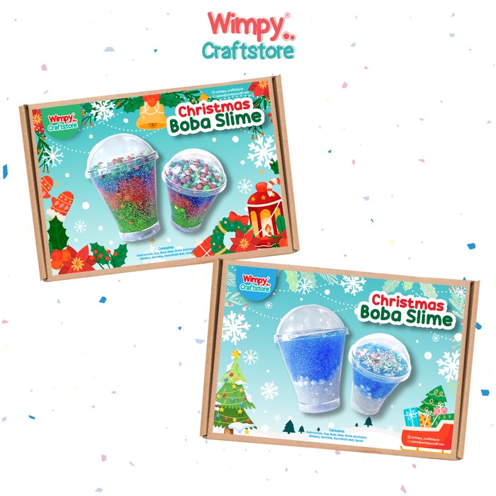 Wimpy KIT DIY Christmas Boba Slime DIY Craft Package Slime KIT | Shopee ...