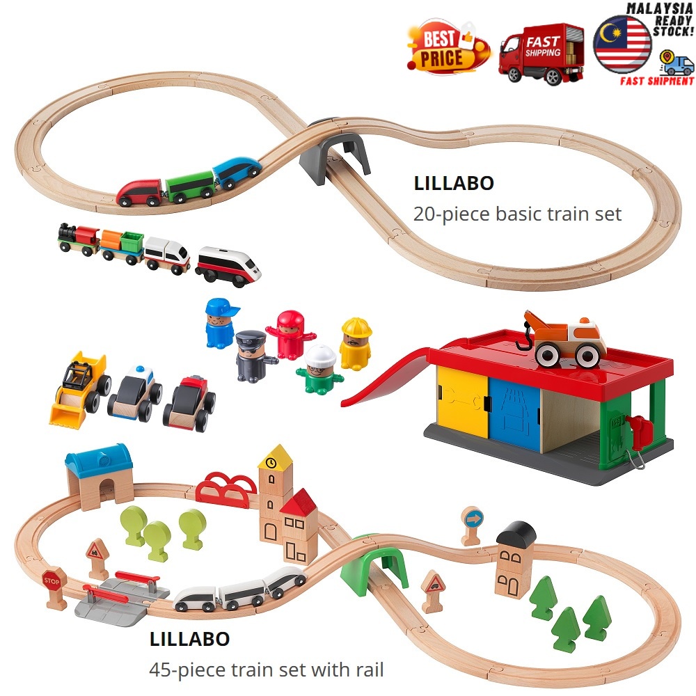 MINIKEA Wooden Train Set for Kids . Creative Play Children Toy [Train ...