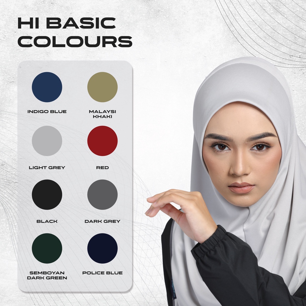 HIHIJAB - HiBasic Dry Cool Collection Instant Sport Hijab Microfiber ...