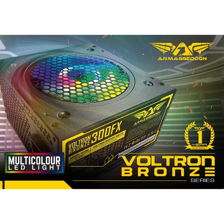 Armaggeddon Voltron Bronze 235FX 235W / 300FX 300w / 350FX 350W Power Supply (3 Years Warranty ...