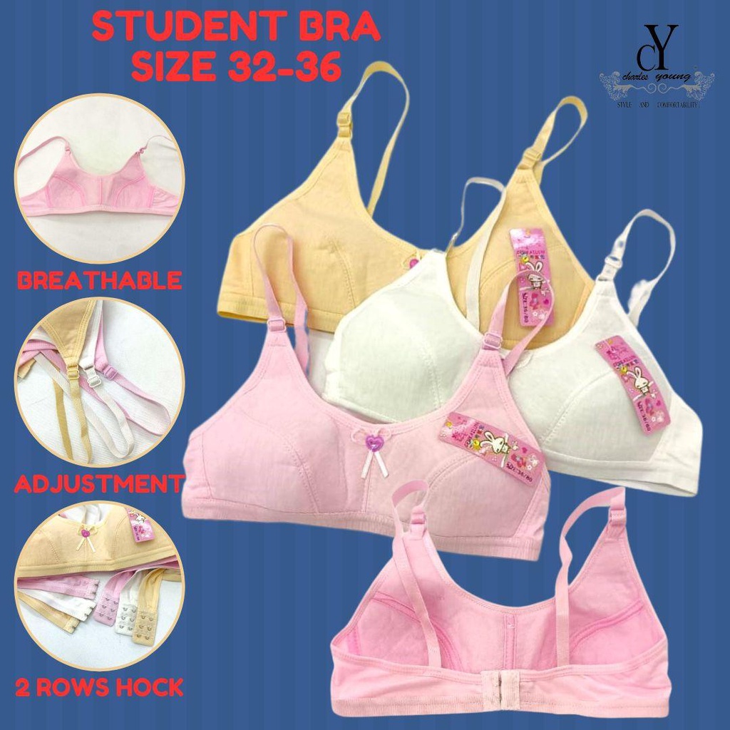 CY 2083 Bra Student / Girls Cotton Bra / Kids Training Bra / Sport Bra ...
