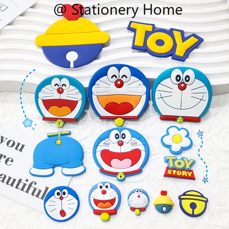 Cartoon Doraemon Doraemon PVC Refrigerator Creative Decoration Magnet ...