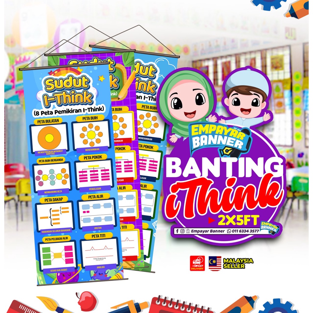 VIBEPRINT SET KECERIAN KELAS | BAHAN BANTU MENGAJAR | BANTING iTHINK ...