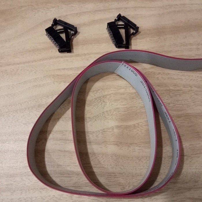 Flexible Cable 14pin 1 Meter+2Pin Heads | Shopee Malaysia