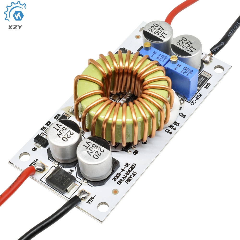 250W DC-DC Module 8.5V-48V to 10-50V 6A Adjustable Step-Up Power Supply ...