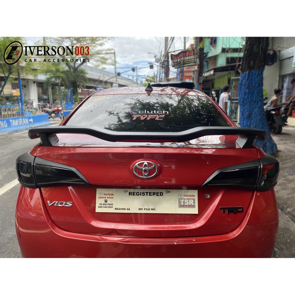 Rear Spoiler with Brakelight for Toyota Vios 2019 to 2020 | Shopee Malaysia