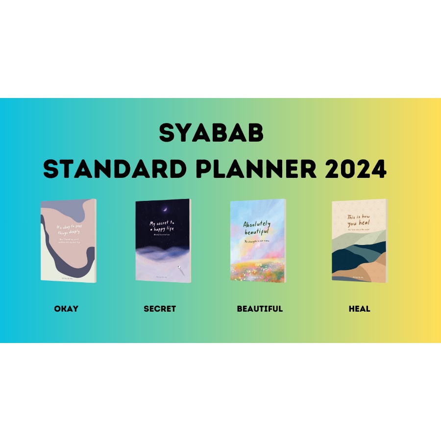 STANDARD Planner 2024 : SYABAB (4 pilihan)(1.OKAY 2. SECRET 3 ...