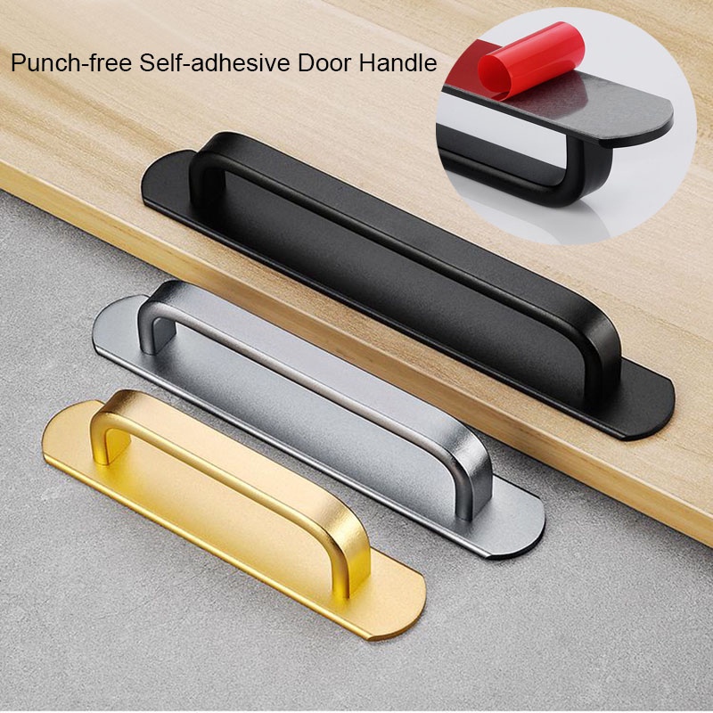 Aluminum Self-adhesive Handle Large Size Aluminum Alloy Cabinet Door ...