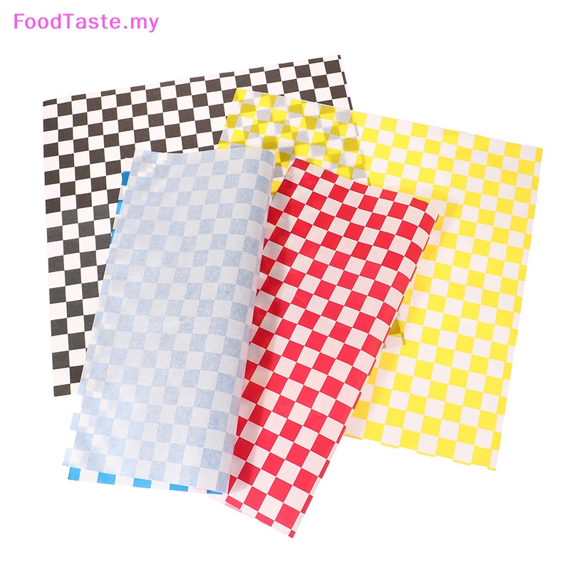 FoodTaste 20Pcs Wax Paper Food Grade Grease Paper Food Wrappers ...