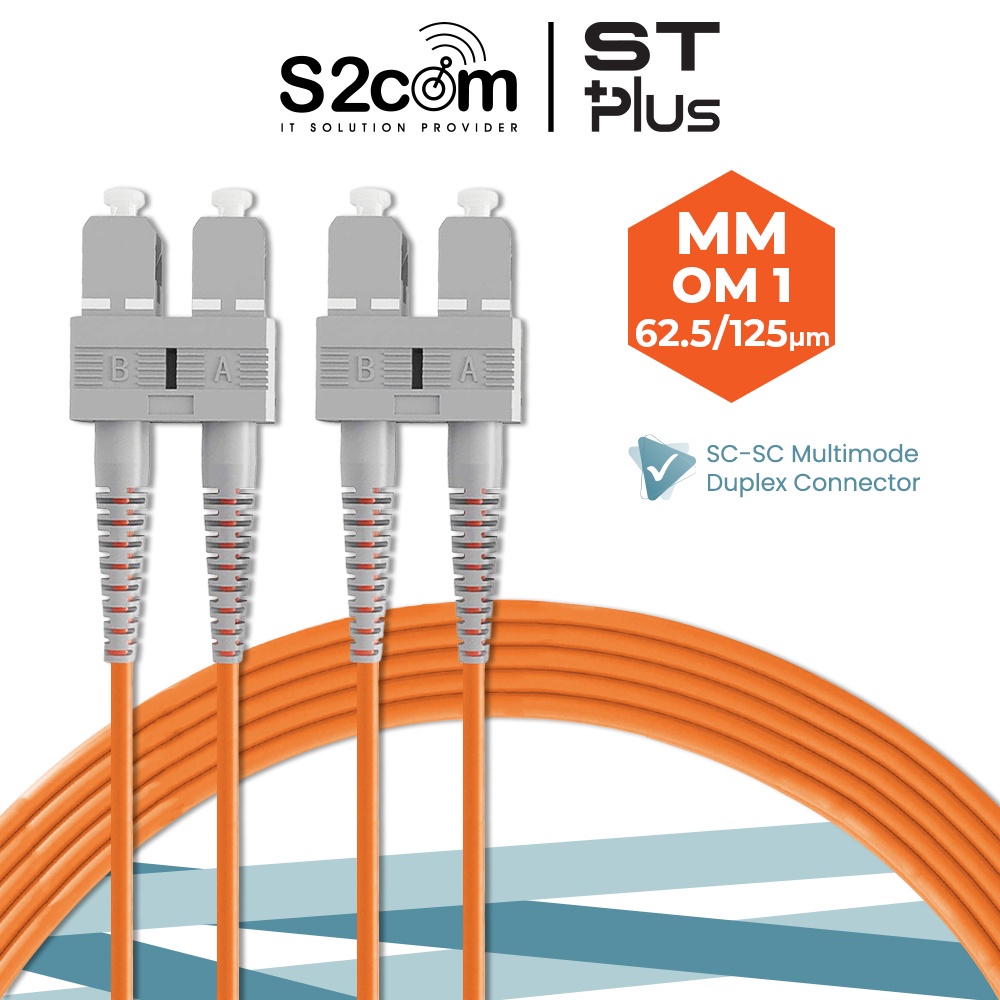 SC-SC 62.5/125 OM1 Multimode Duplex Fiber Optic Patch Cable 3M 5M 10M ...