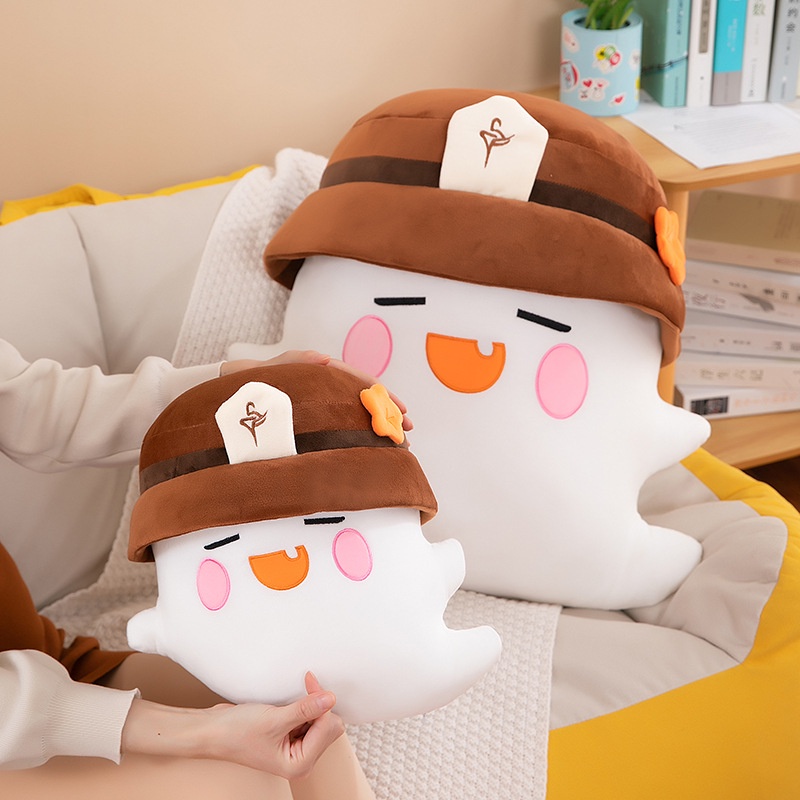 Game Anime Game Genshin Impact Hutao Ghost Hat Plush Toys Cartoon ...