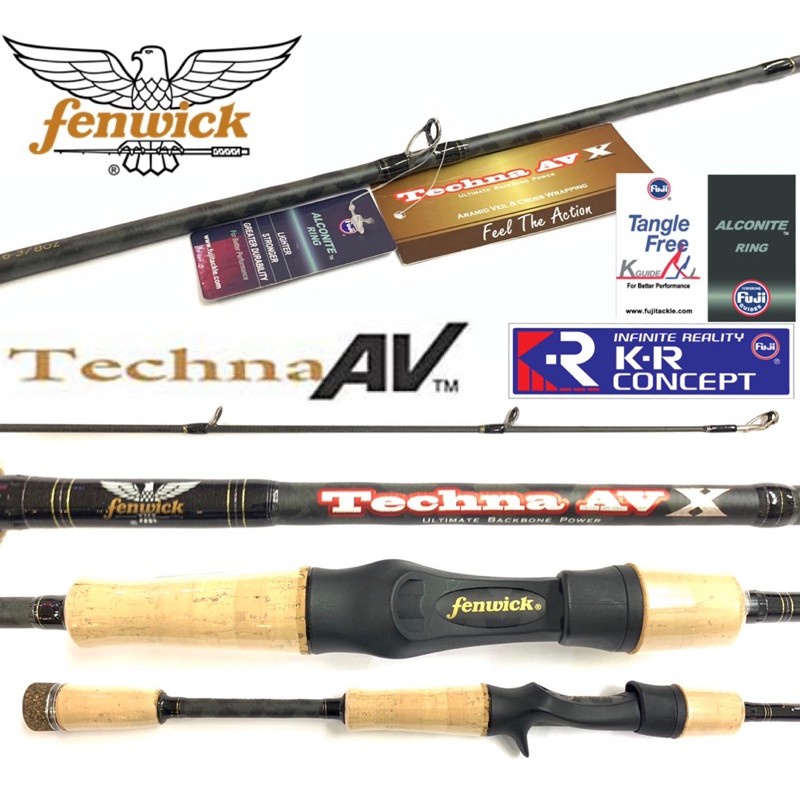 18"Fenwick Techna AV X Baitcasting Rod (free gift 🎁 3pcs) | Shopee Malaysia