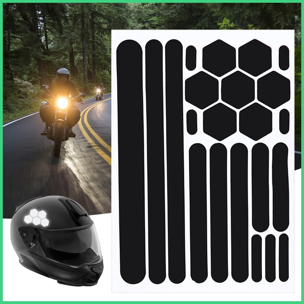 Reflective Stickers for Helmets Invisible Helmets Stickers Simple and ...
