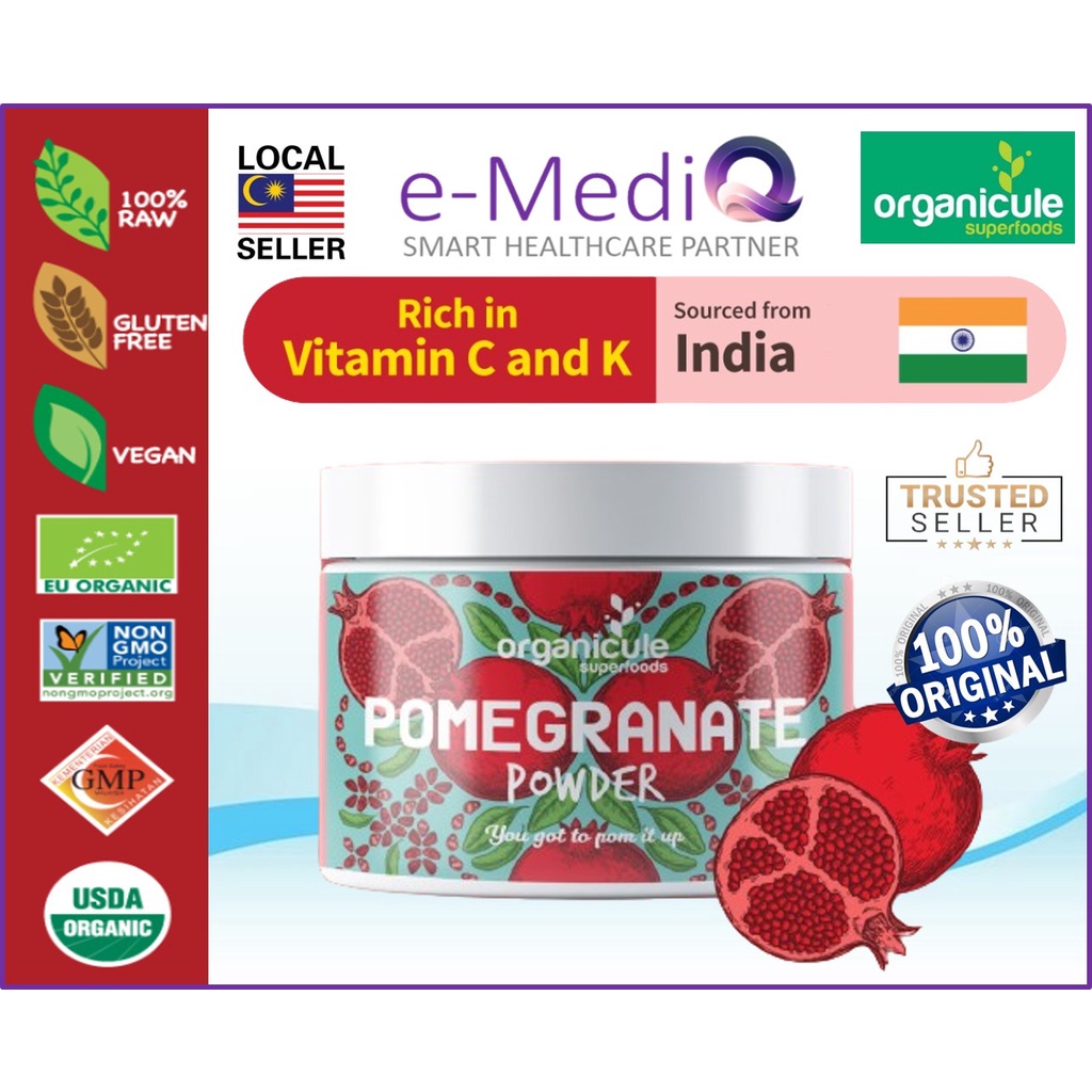 Pomegranate Powder (150g) by Organicule Superfoods | Immunity ...