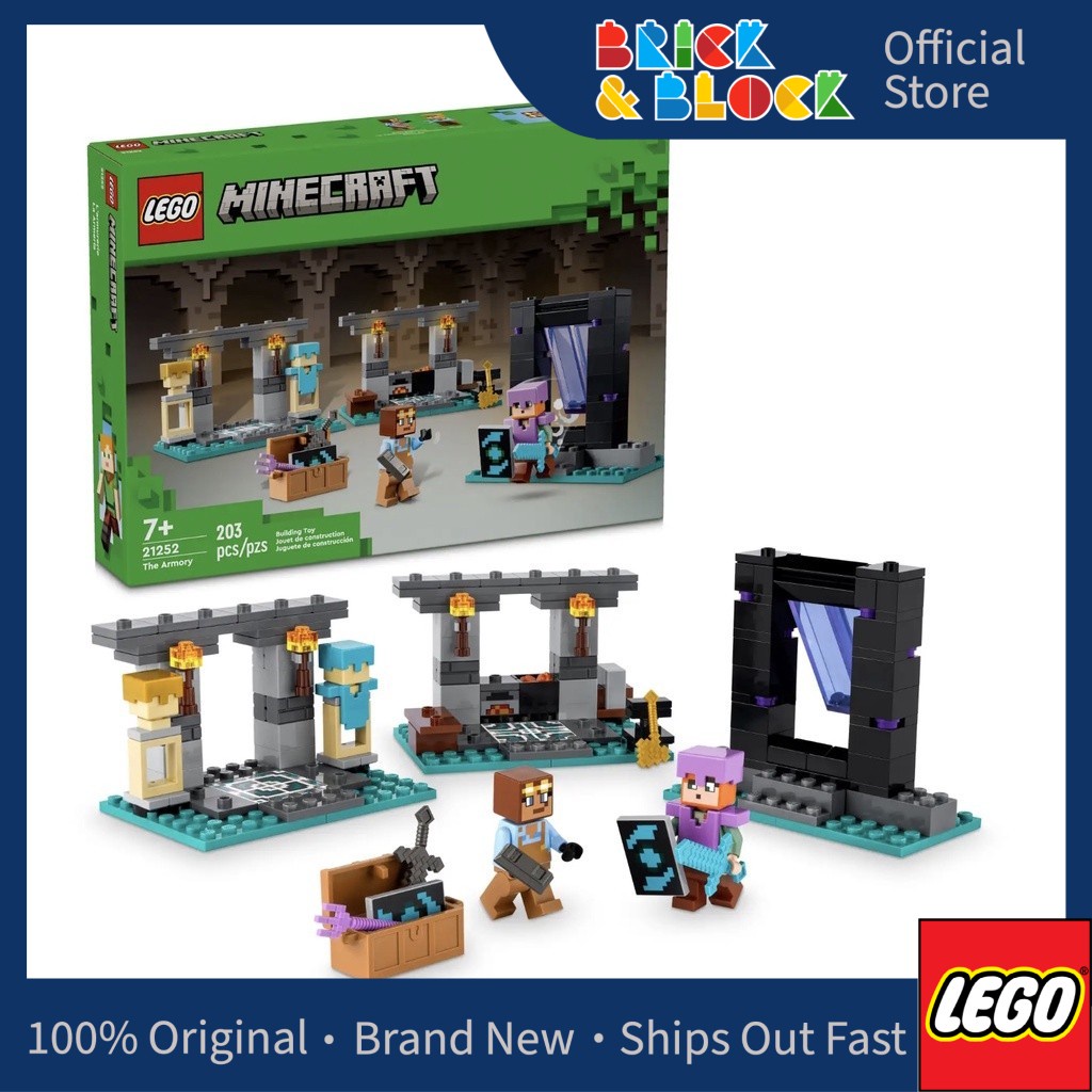 LEGO 21252 The Armory | LEGO Minecraft | Shopee Malaysia