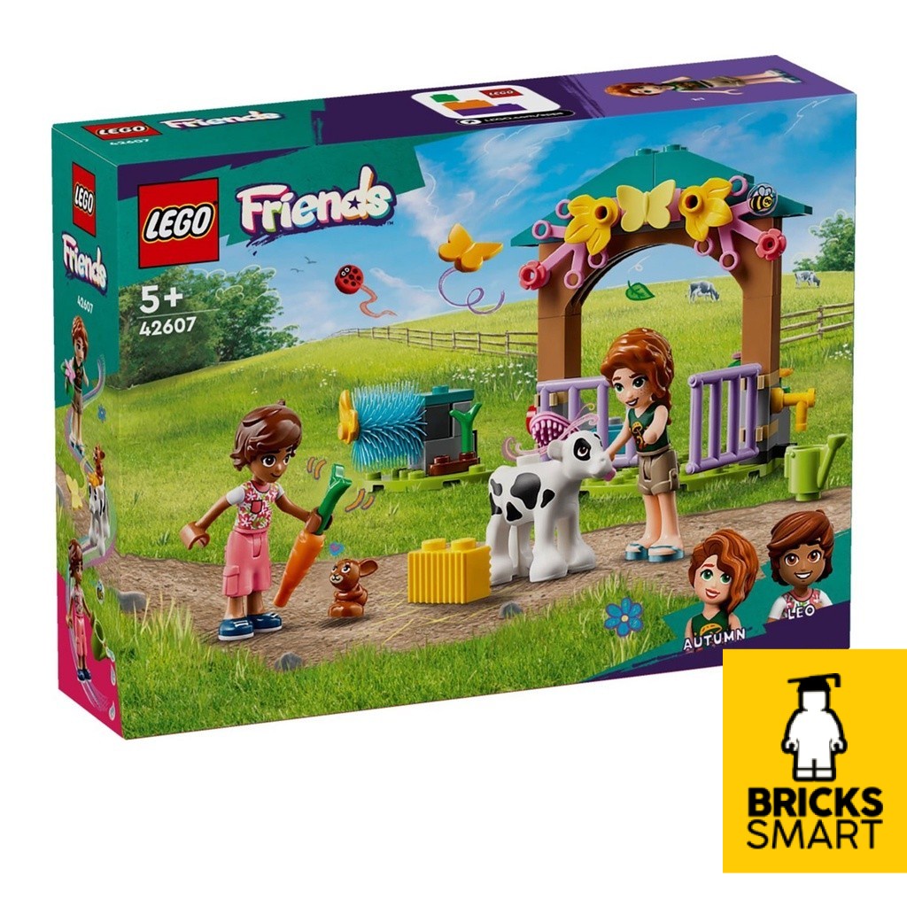 LEGO 42607 Friends Autumn's Baby Cow Shed Building Toy Set (79 Pieces ...