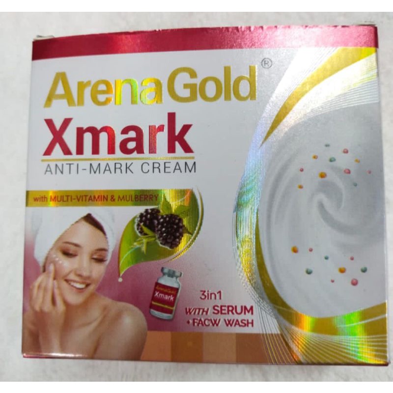 100% Original ARENA GOLD XMARK CREAM WITH WHITING SERUM | Shopee Malaysia