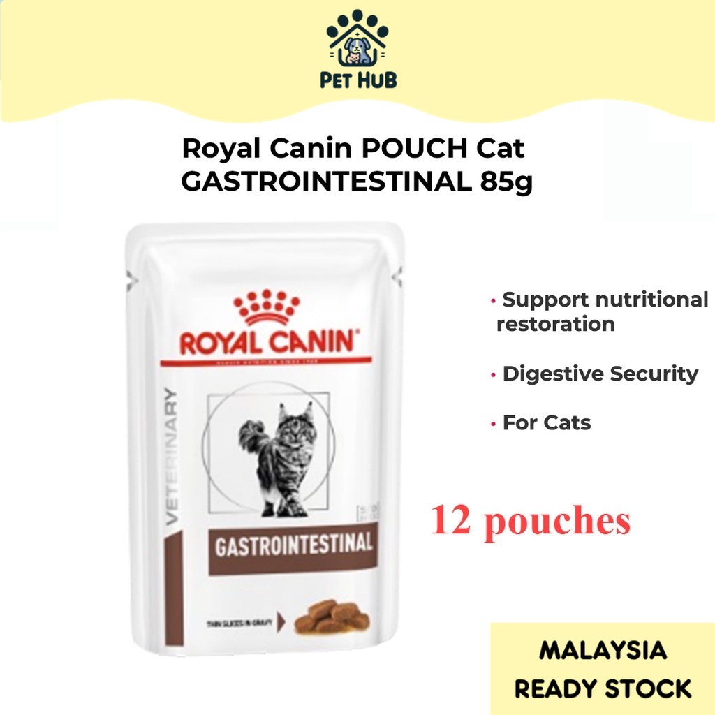 ROYAL CANIN CAT GASTROINTESTINAL POUCH （12x85g） Cat Wet Food | Shopee ...