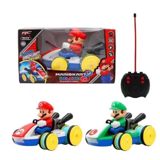 Super Mario Kart 2.4GHz Four-way Remote Control Car Mario Brother Stunt ...