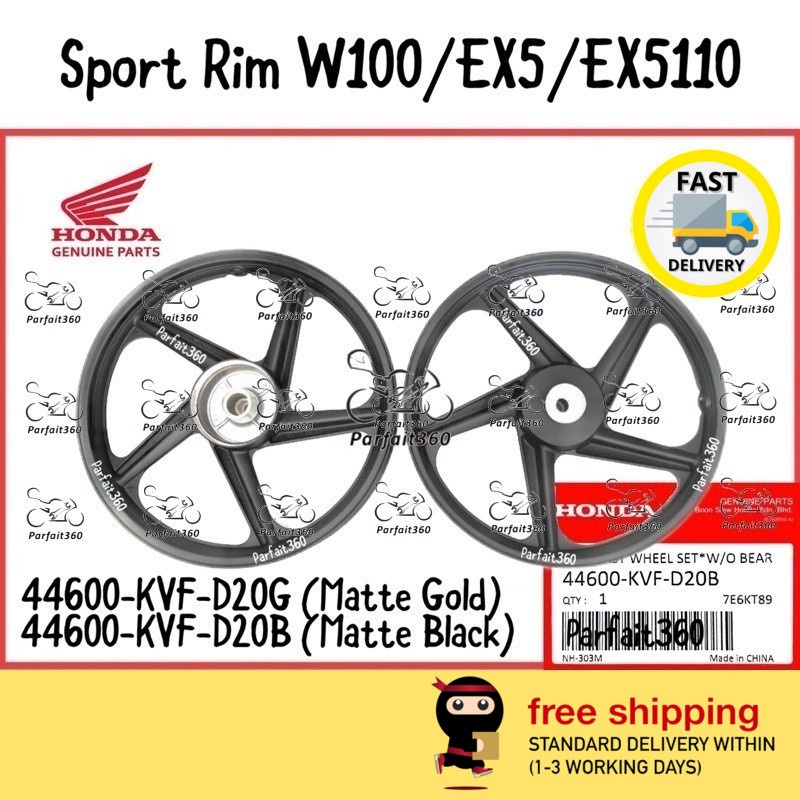 ( 140/160-17 ) 44600-KVF HONDA EX5 DREAM / DREAM110 Sport Rim 5 Batang ...