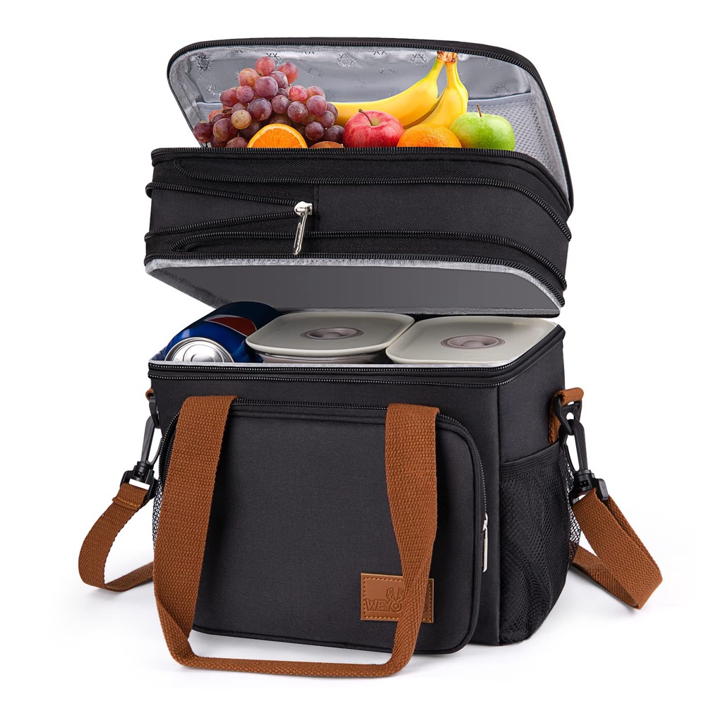 High Quality Double Layer Lunch Bag Large Capacity Bento Insulated Box ...