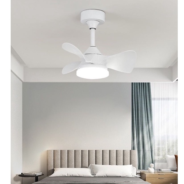 Ceiling Fan with Lighting LED Chandelier Fans 3-Color Light 6-speed ...