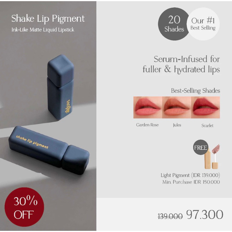All Glows - Shake Lip Pigment (Matte Liquid Lipstick, Serum - Infused ...