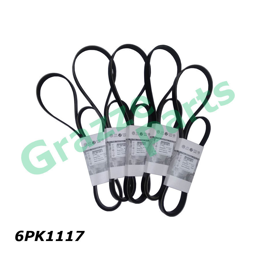 Volkswagen Fan Belt 6PK1117 (6PK1115 / 6PK1120) for Volkswagen VW Golf ...