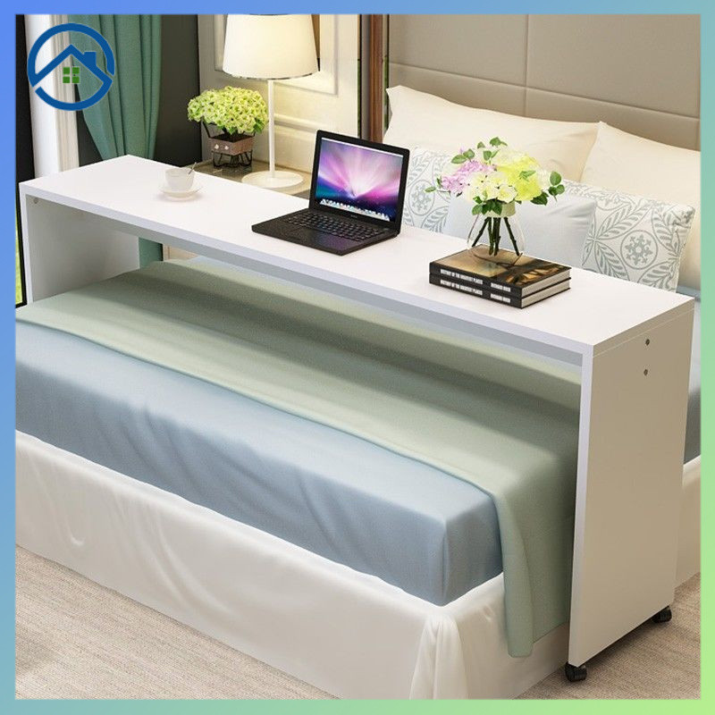 Laptop table long Multifunctional Movable Cross-Bed Table Laptop Bed ...
