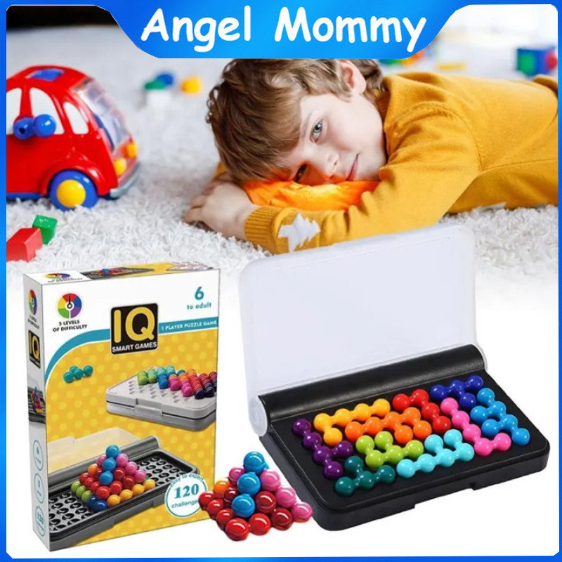 Iq Puzzel 3D Board Game 120 Challenges Smart IQ Game for Kids Brain ...