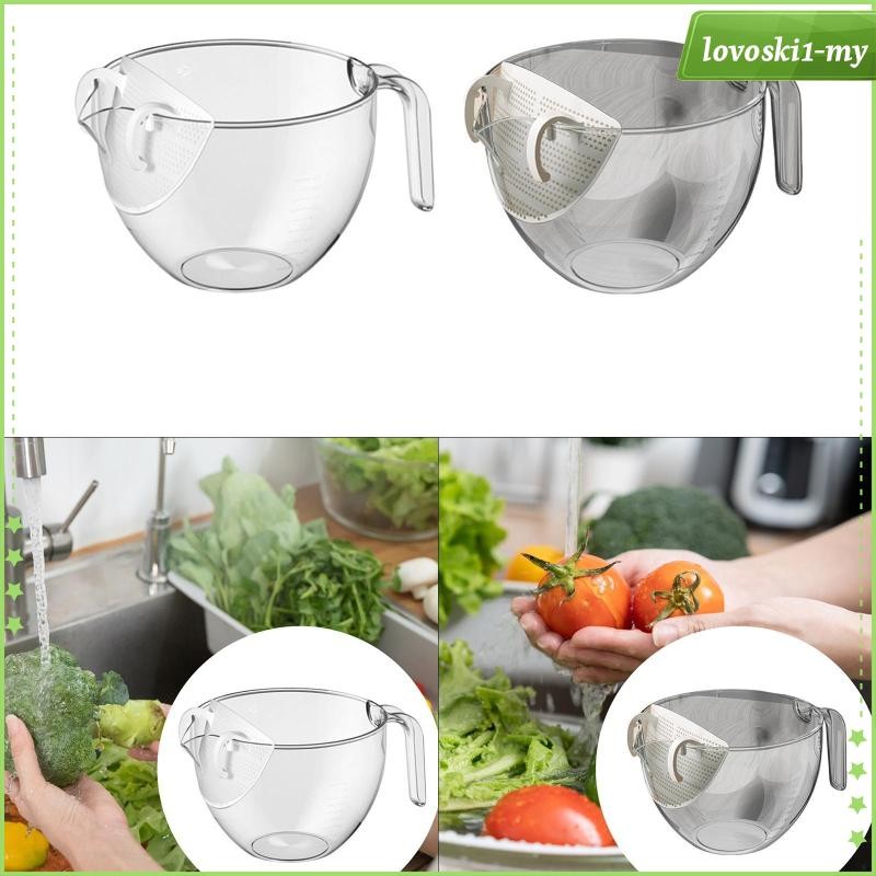 [LovoskibcMY] Rice Washer Strainer Bowl Vegetable Strainer ...