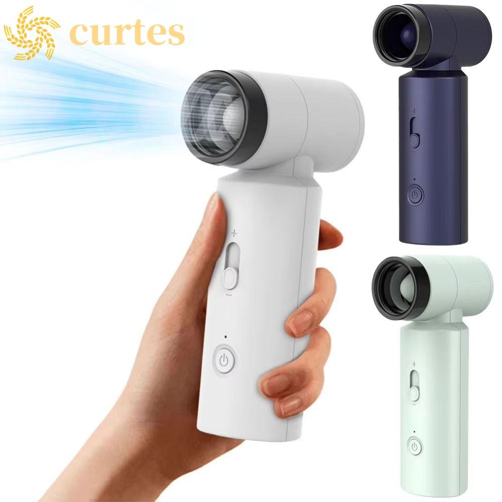CURTES Portable Handheld Fan, High-speed Powerful Airflow Mini Turbo ...