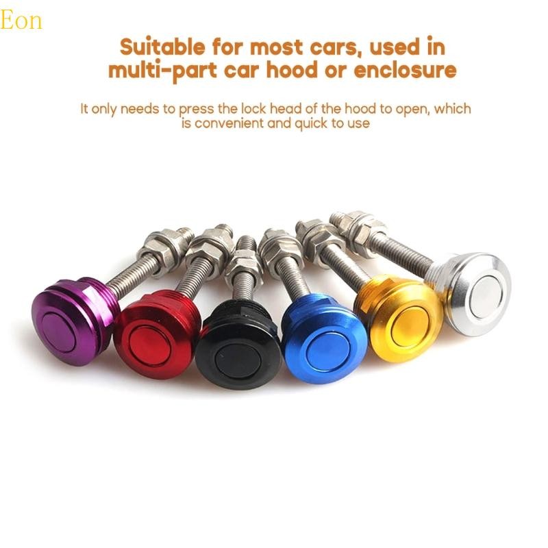 Eon Car Hood Pin Quick Release Bonnet Lock Universal Car Hook Pins ...