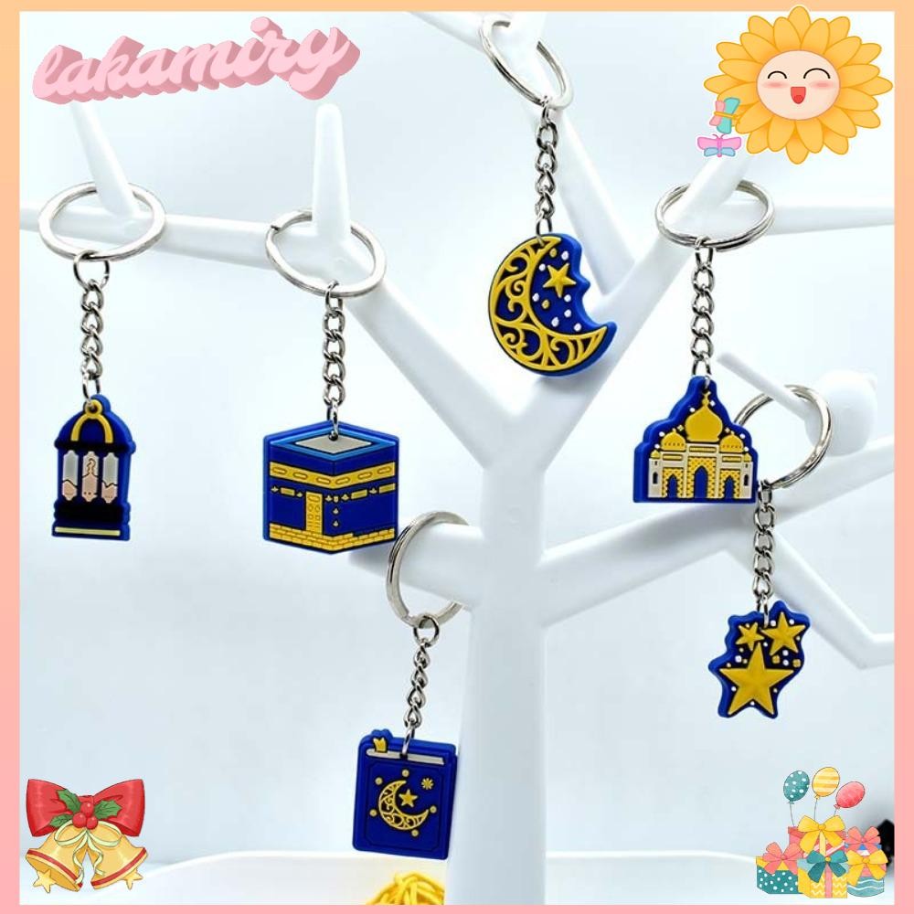 LAKAMIRY Ramadan Keychain, Allah Muslim Keychain, Art Pattern PVC Key ...
