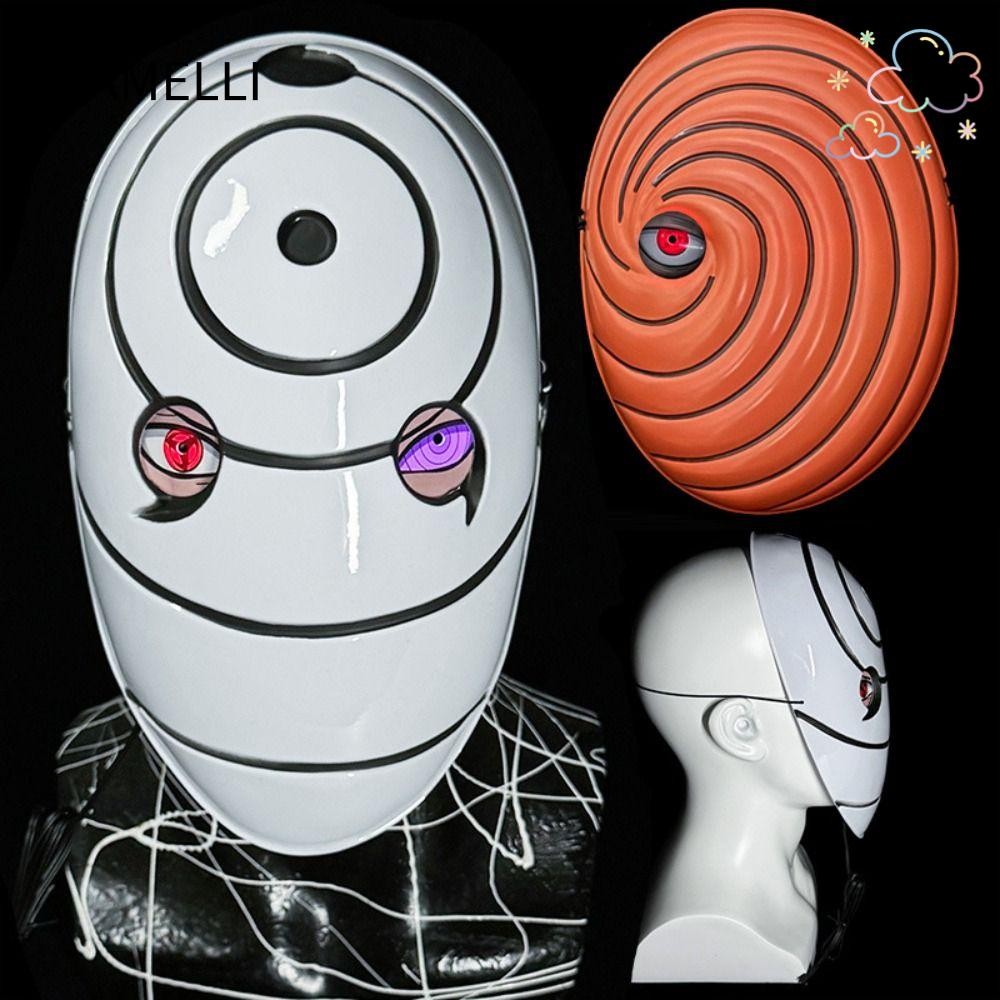 CAMELLI Glowing Naruto , Tobi Uchiha Obito Sharingan Face Cover ...