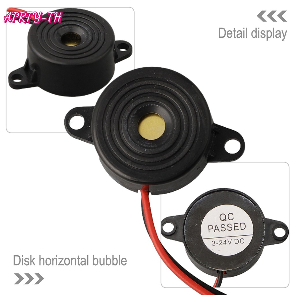 (HUND) DC 3-24V Electronic Buzzer Small Enclosed Piezo Electric Beeper ...