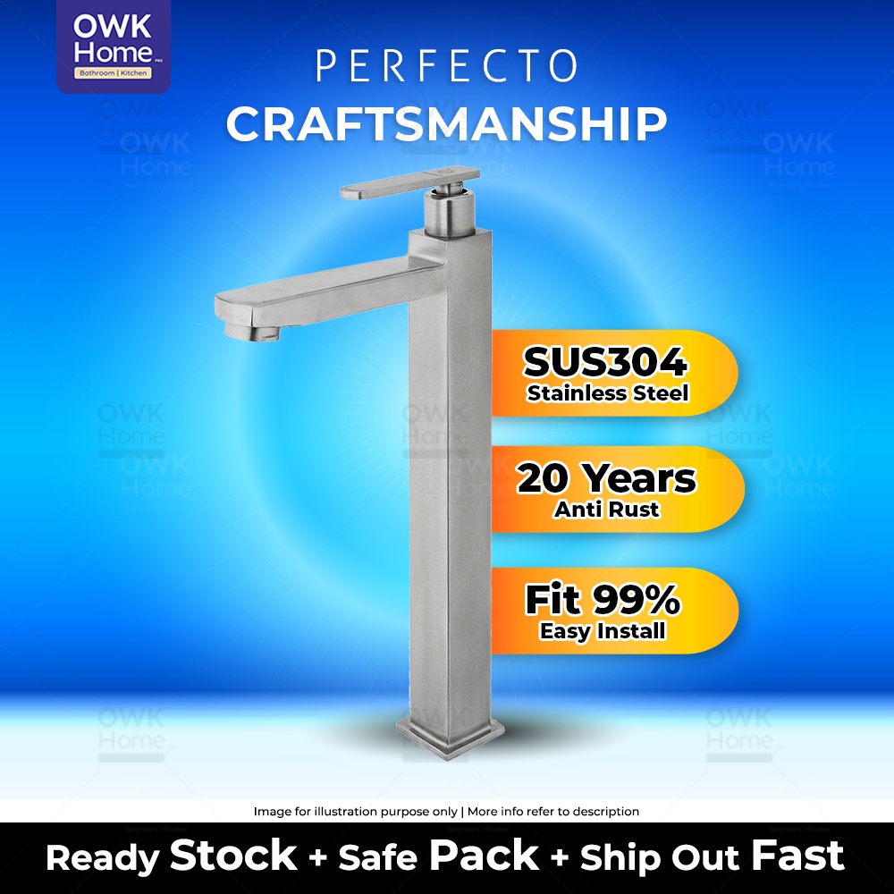 Countertop Basin Tap | SUS304 Stainless Steel Tap | Tall Basin Tap ...