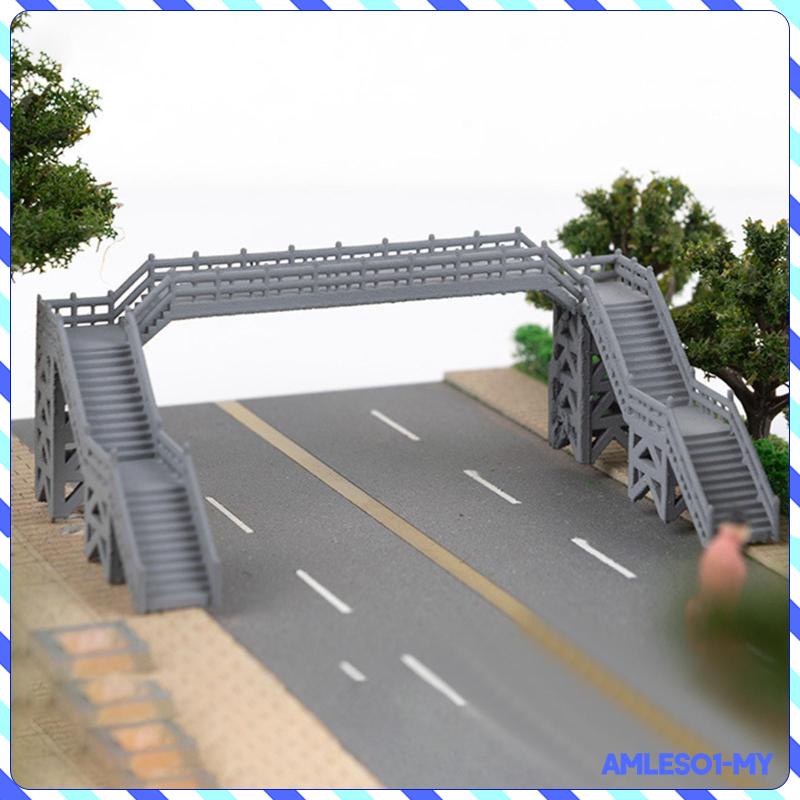 [AmlesoaeMY] DIY Train Railway Kits Footbridge DIY Simulation Model ...