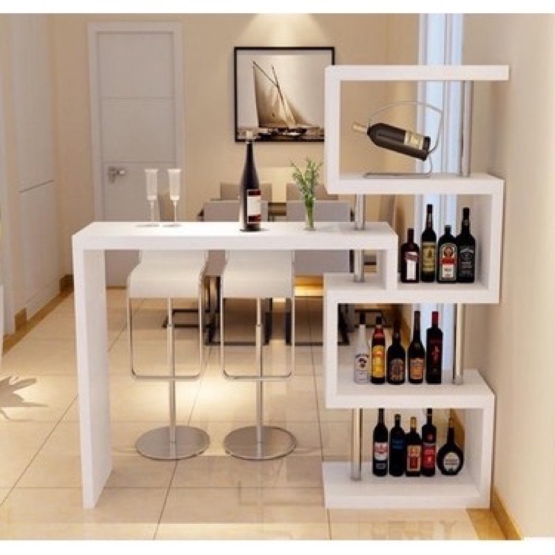 Bar Table Cabinet Wall Bar Counter Rotating Table Meja Bar bercabinet ...