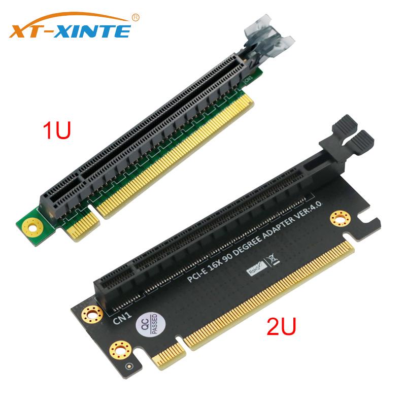 XT-XINTE PCI-E 16X 90 Degree Adapter Riser Card PCI Express for 1U 2U ...
