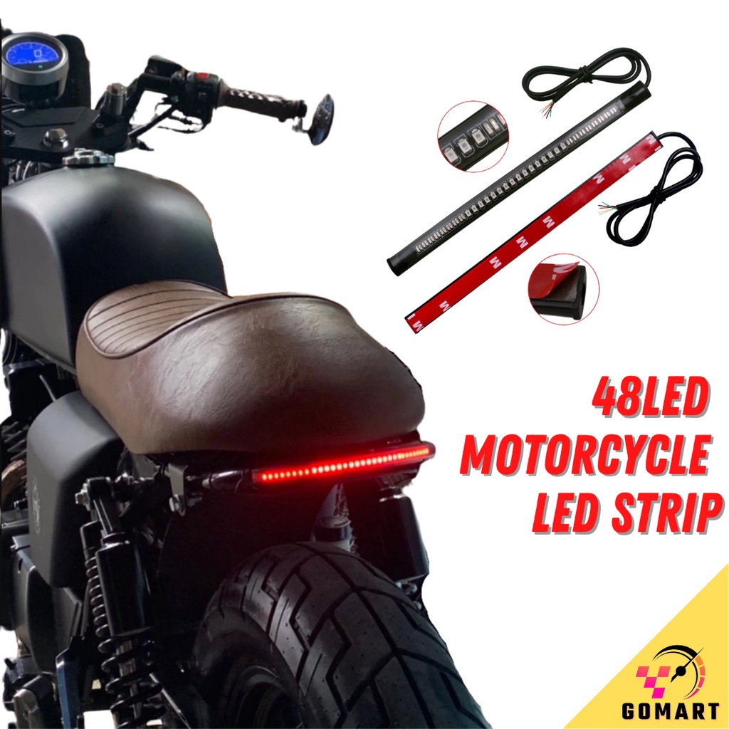 48 LED MOTOROCYCLE BRAKE TURN SIGNAL LIGHT Strip Givi Carrier License ...
