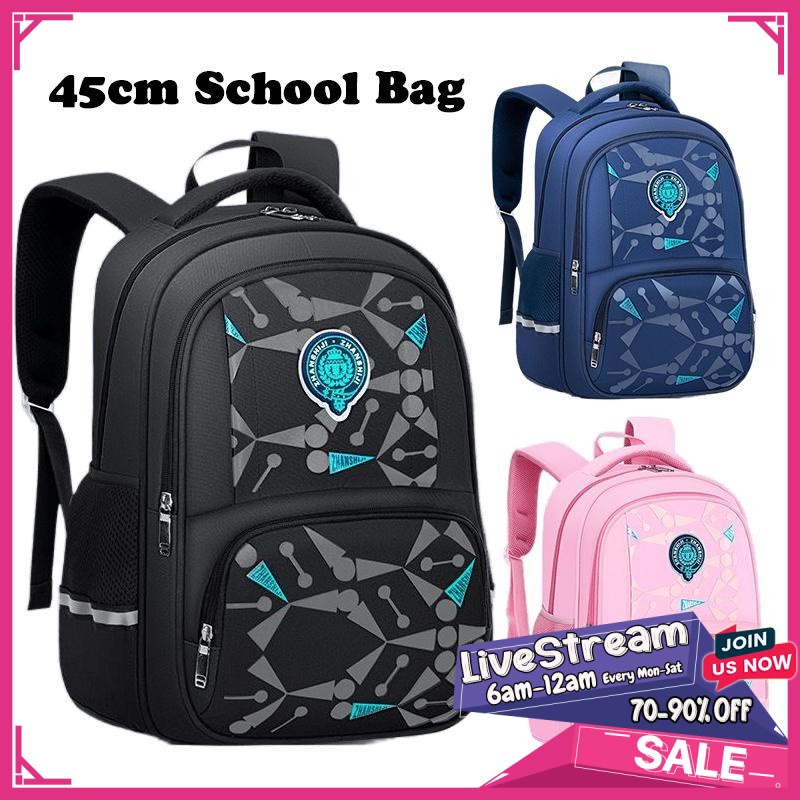 (B504) 41cm School Bag Beg Sekolah Rendah Bag Sekolah Menengah Beg ...