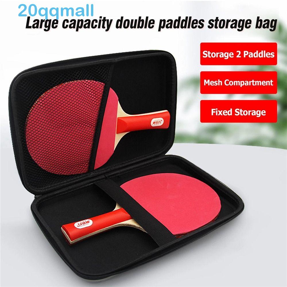 QQMALL Table Tennis Paddle Case, Handbag Square Shaped Table Tennis ...
